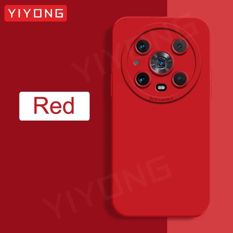 Чехол Magic4 Pro YIYONG, шелковистый жидкий силиконовый мягкий Красный, Красный, For Magic 4 Pro