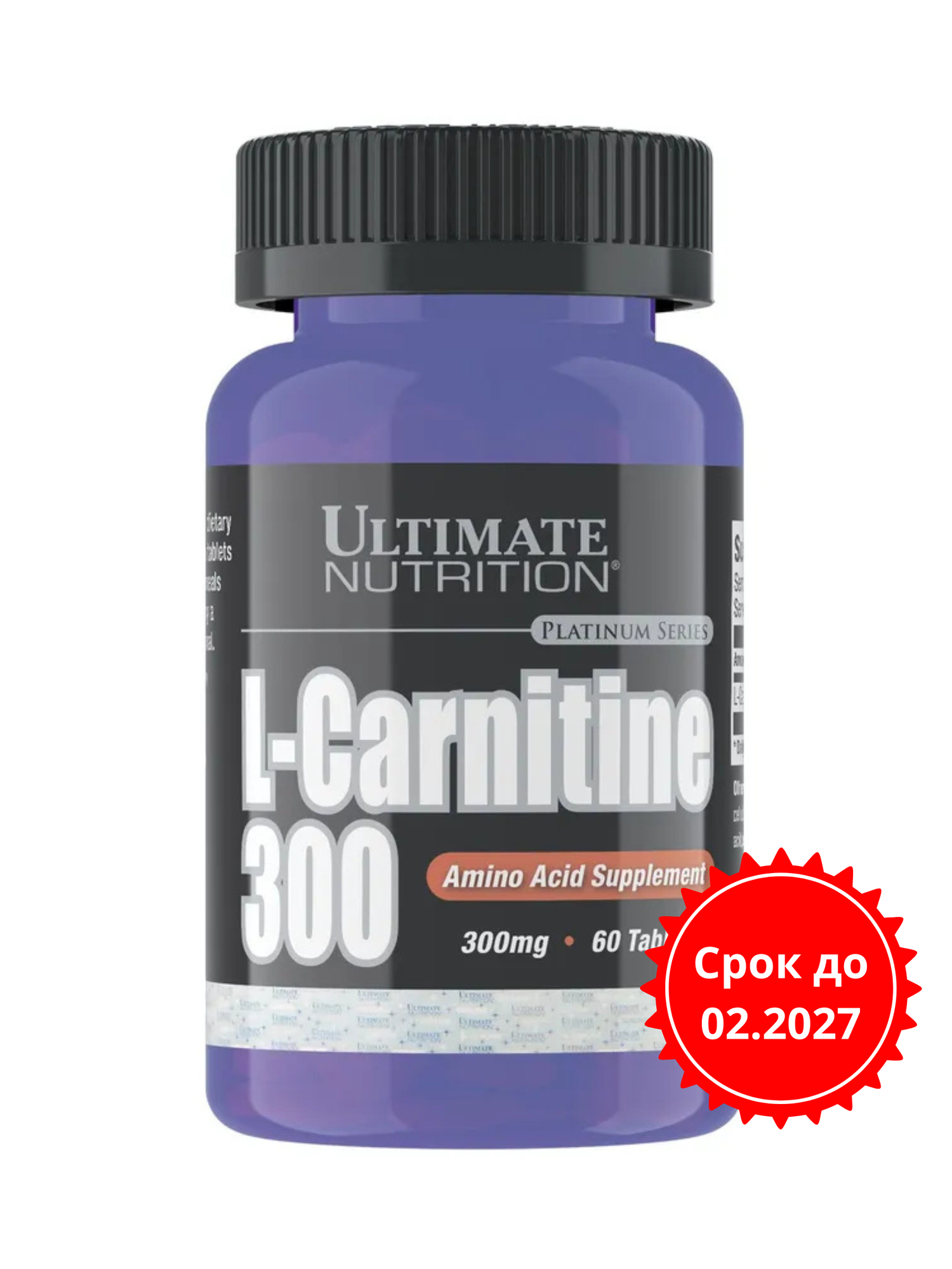 L-карнитин 300 60 таблеток / Ultimate Nutrition l-карнитин 300 срок_02.2027