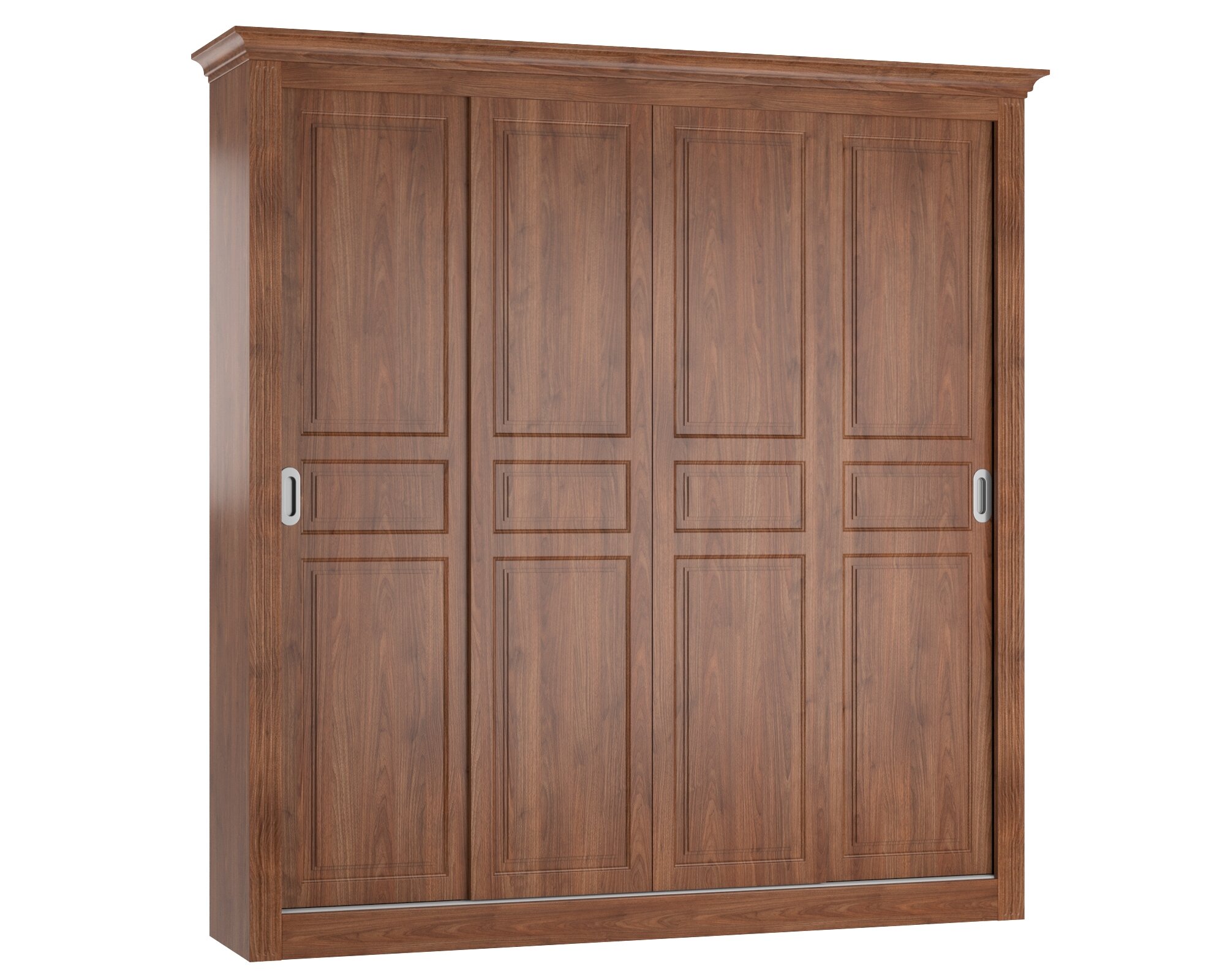 Шкаф купе для одежды Мебель на Руси "Классика 28" 200х200х60 Орех экко / Орех гварнери