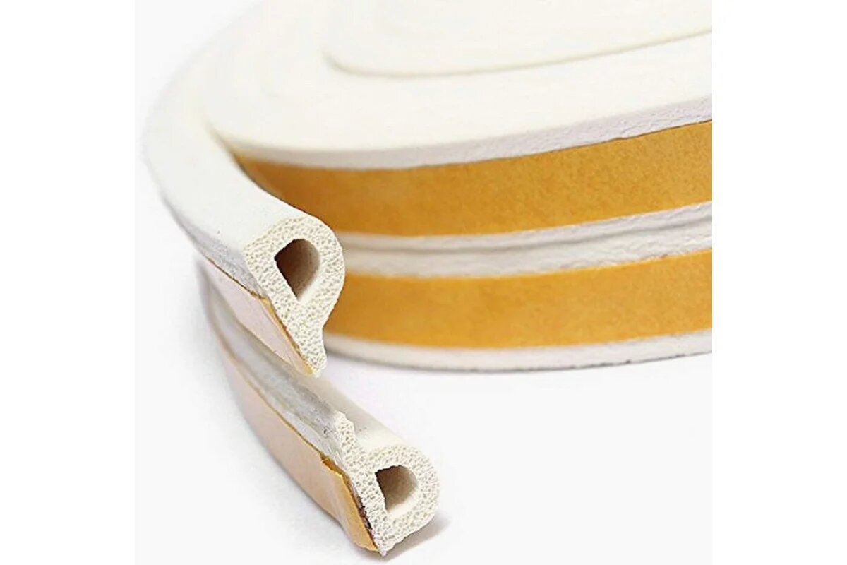 STARFIX уплотнитель профиль P белый 9x5,5 мм 6 м SF1014-01 для пластиковых окон и дверей