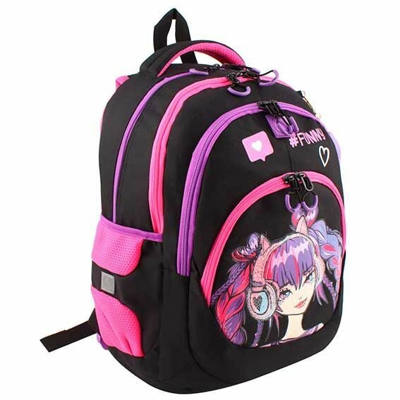 Рюкзак кокос "COMFORT Max Cool girl" эргономическая спинка, 42х30х20 см, 3 отделения (240484)