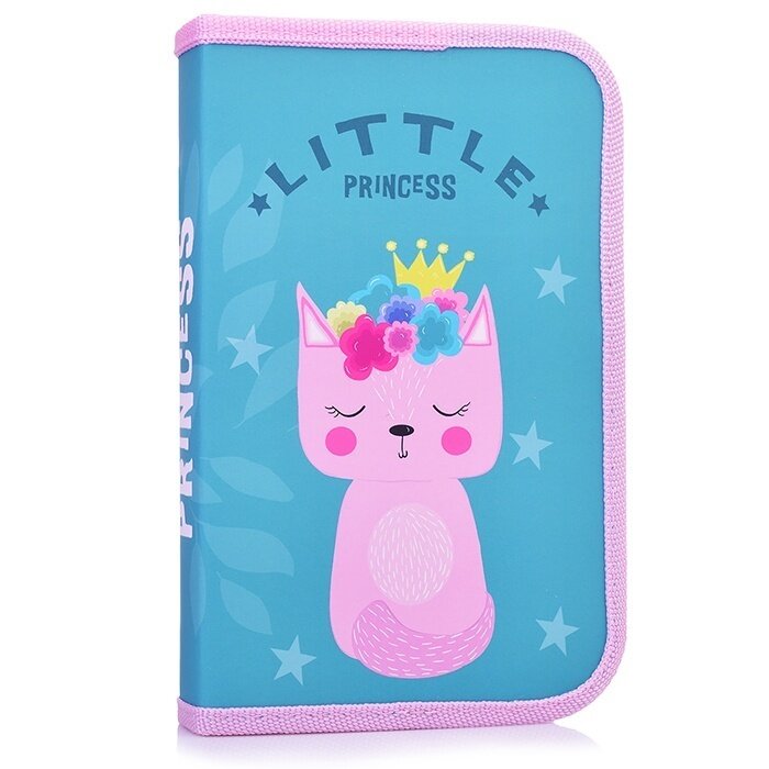 Пенал Пчелка односекционный, большой, Soft "Cat Princess" (ПО-401)