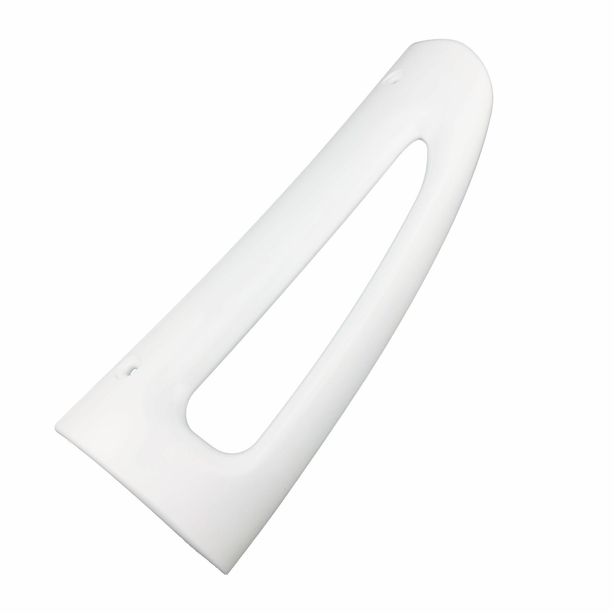 Ручка двери холодильника Indesit, Ariston, Stinol, (при креплении слева - Верхняя, при креплении справа - Нижняя) 72055 242,256, C00857150 (расстояние между отверстиями 180 мм)