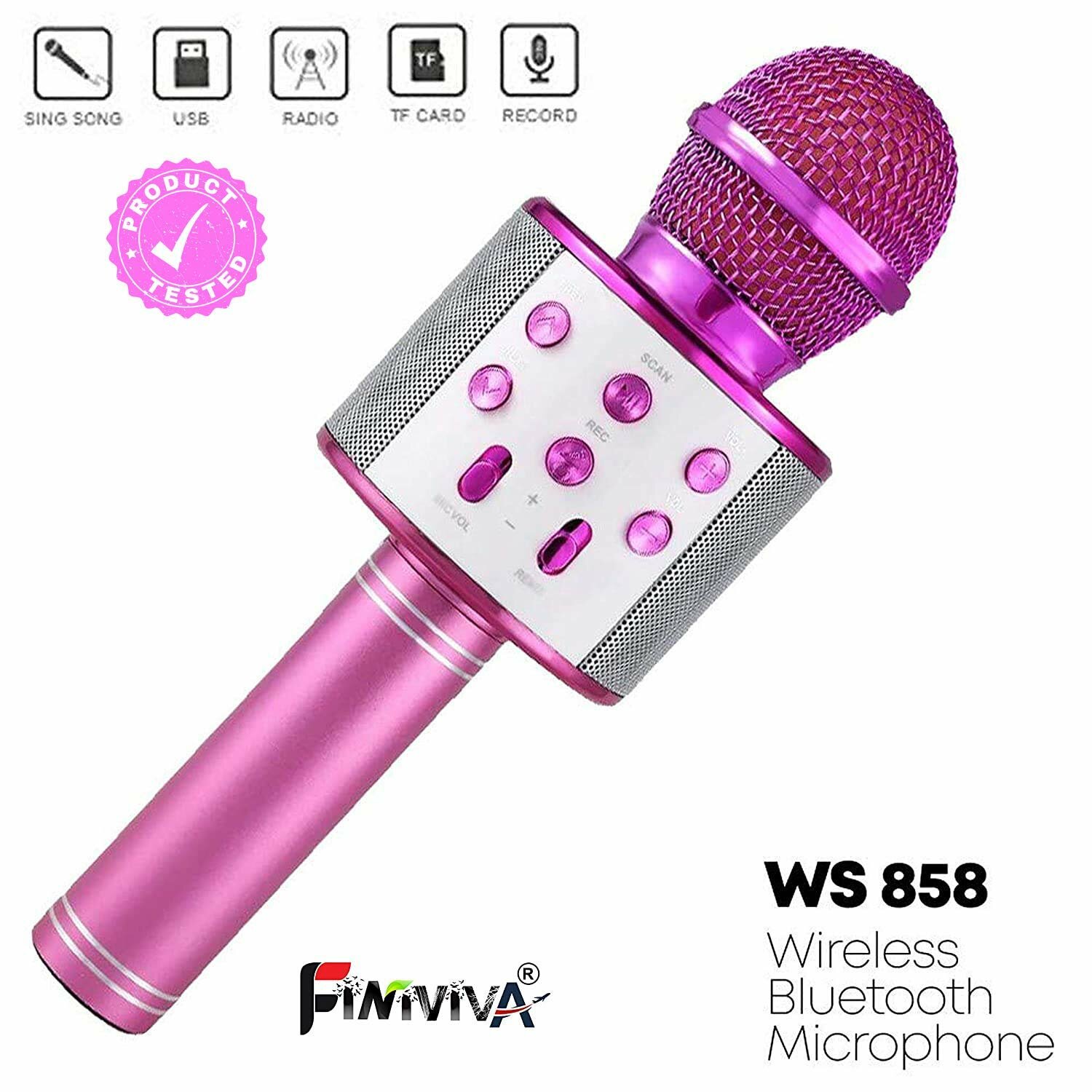 Беспроводной BLUTOOTH микрофон микрофон динамик - Случайный цвет