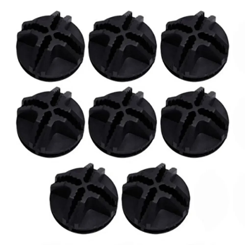 Пластиковые крестообразные соединители для проволочных стеллажей 8Pcs Black