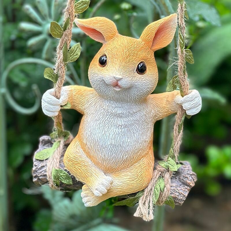 Статуя кролика для украшения сада