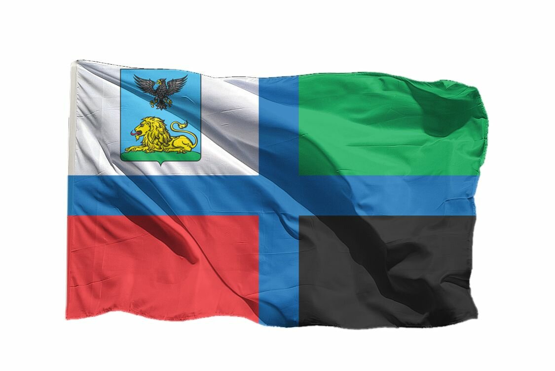 Флаг Белгородской области, на сетке, 70х105 см - для уличного флагштока