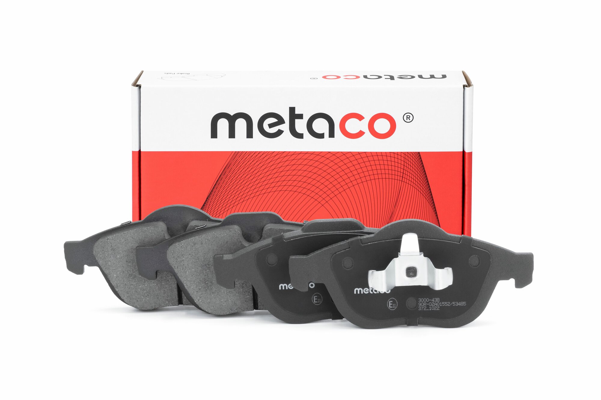 Колодки тормозные передние к-кт METACO 3000-438