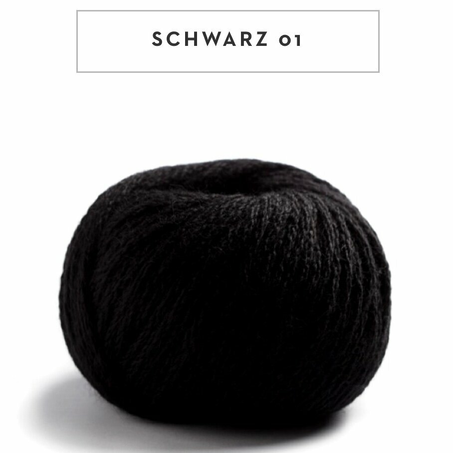 Puno /Пуно/ пряжа Lamana (60% альпака, 40% шерсть мериноса сверхтонкая), 50г/60м (01, *, schwarz, черный)