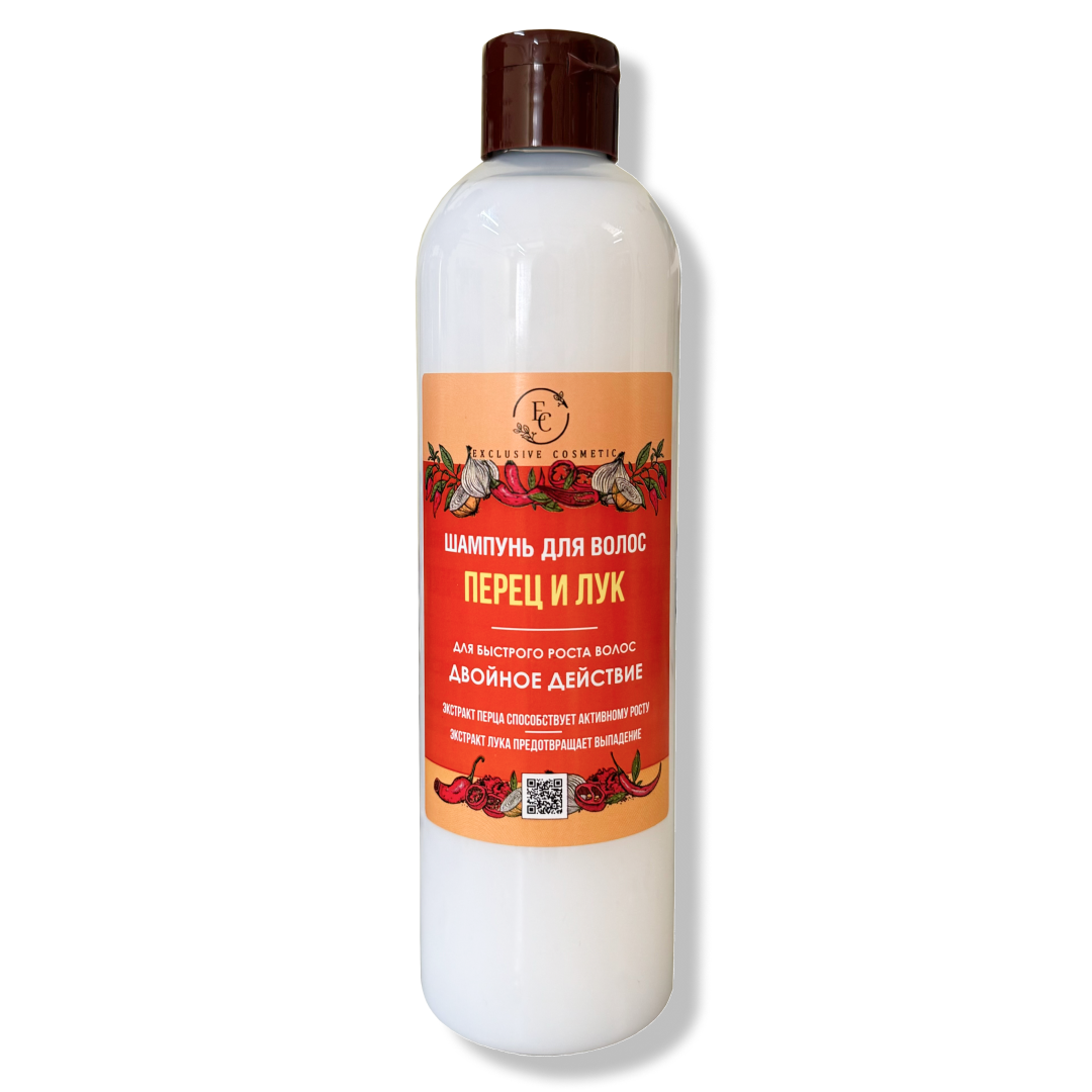 Шампунь для волос Эксклюзивкосметик, для роста волос, Перец и Лук, 500 мл