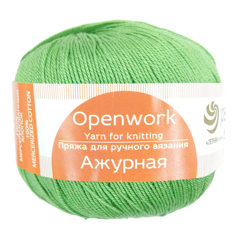 Пряжа для вязания Пехорка Ажурная 065 экзотика 1 моток 50 гр/280 м 100% мерсеризованный хлопок