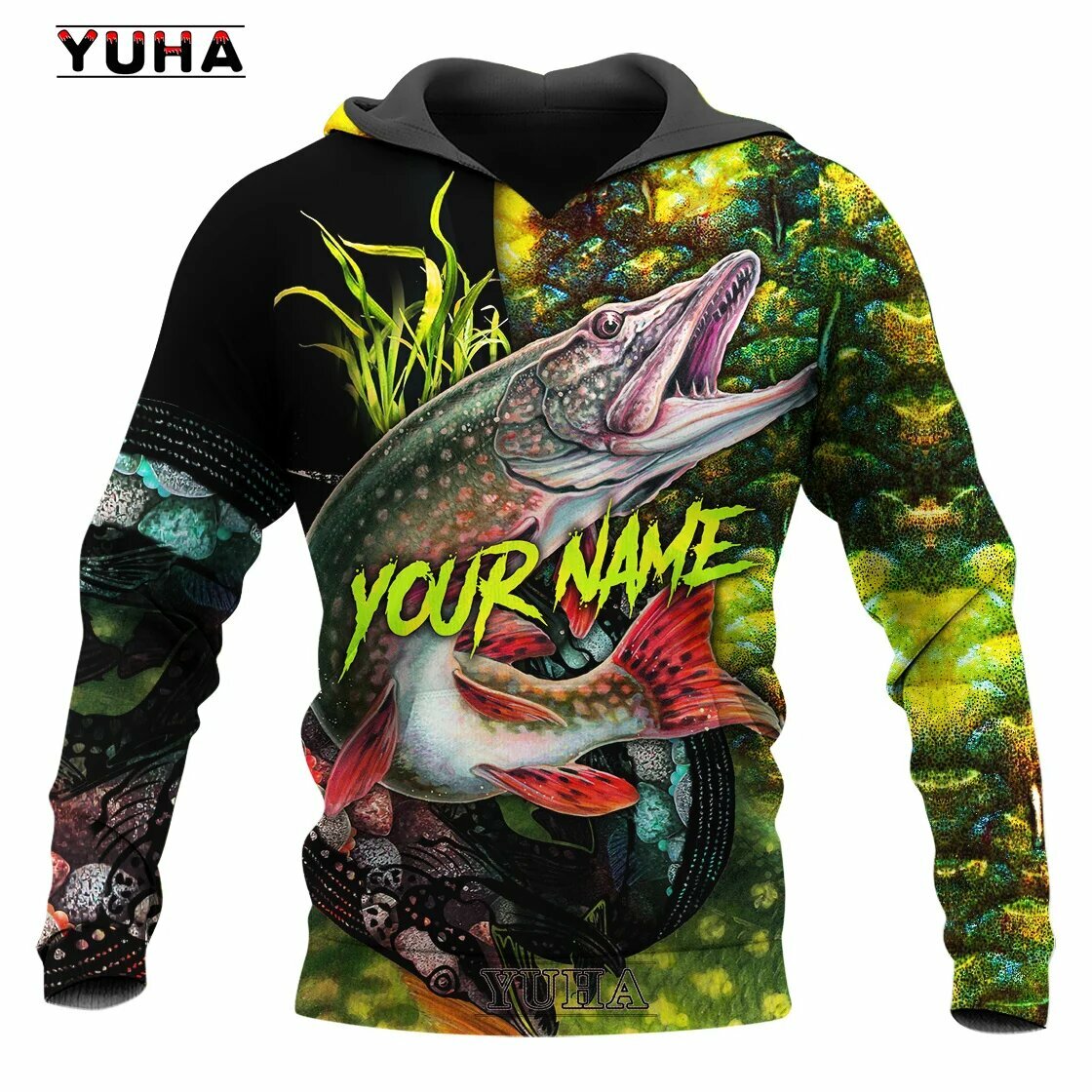 Мужская толстовка 3XL Pike Fishing, Цвет: LMLZHAH2024177PQ