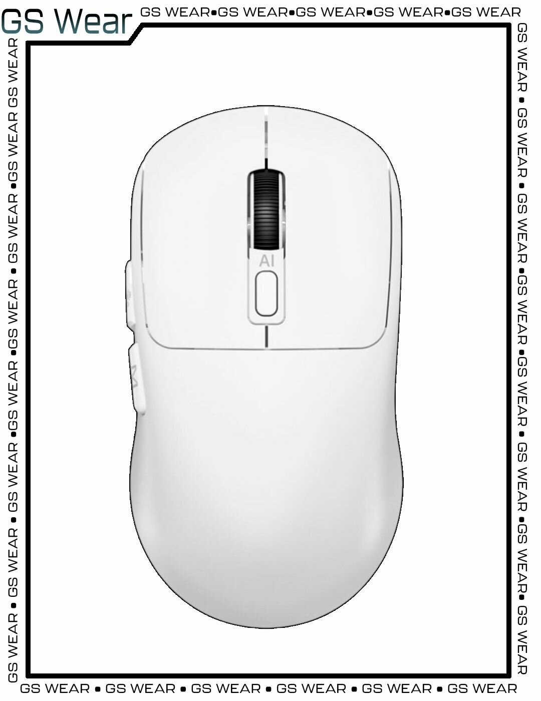 Беспроводная мышь для Apple GS Wear AS-2 белый Радиоканал