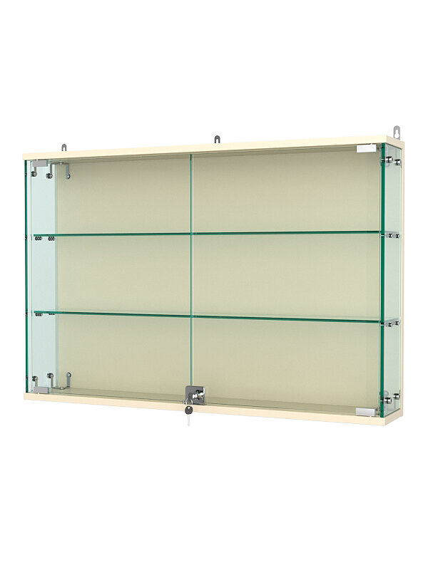 Витрина "атриум" настенная №3-1, Крем Вайс. Производитель товара - компания Westcom.