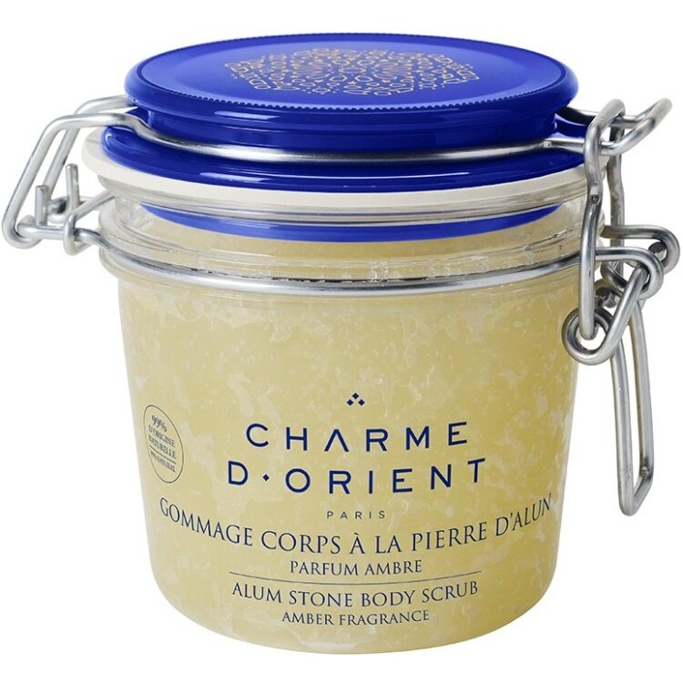Гоммаж квасцовый с ароматом янтаря 300 г Alum Stone Body Scrub Amber Fragrance Charme d'Orient / Шарм де Ориент