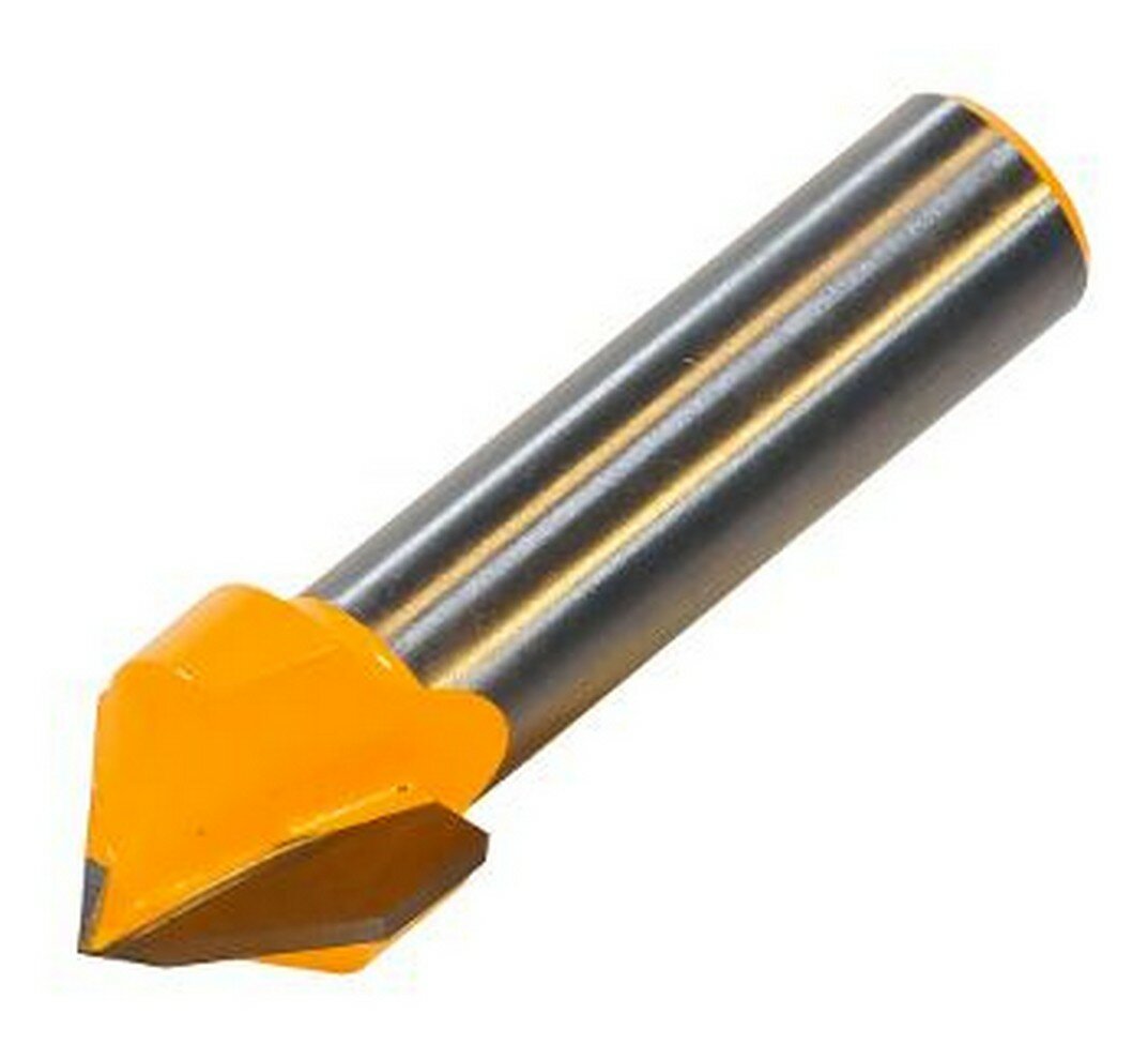 Фреза пазовая галтельная V-образная (19х16х57 мм; хвостовик 12 мм; 90°) Энкор (9304)