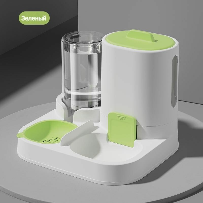 Автоматическая кормушка для домашних животных 2-в-1, поилка для воды, подходит для собак и корм для кошек сухой
