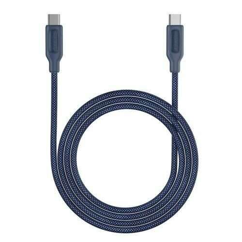 Кабель для зарядки Momax Elite 100W USB-C в оплетке 2 м - Blue