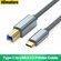 Плетеный USB 2.0 кабель Type-C - B для принтера 5m