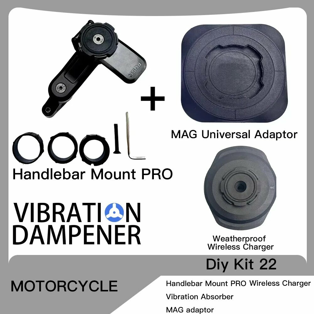 Беспроводное зарядное устройство для мотоцикла, вынос руля, держатель для вилки, Diy kit 22