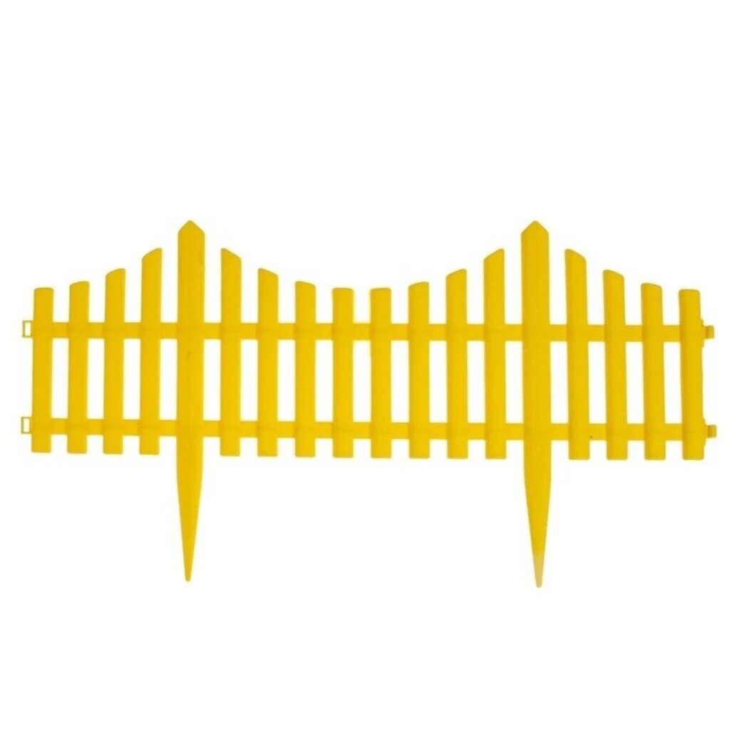 Забор декоративный пластмасса, Диорит, Модерн, 32.5х300 см, желтый, 10606