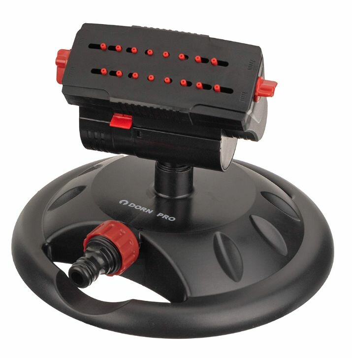 Ороситель DORN "PRO", осциллирующий, 16 сопел, с регулятором, площадь полива 252 м²