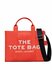 Сумка MARC JACOBS The Canvas Medium Tote, зеленый/оранжевый