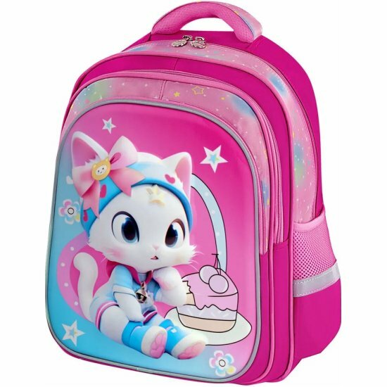 Рюкзак Brauberg Kids 273180 FLOSSY Sweet Kitten 3D панель 40х28х18 см