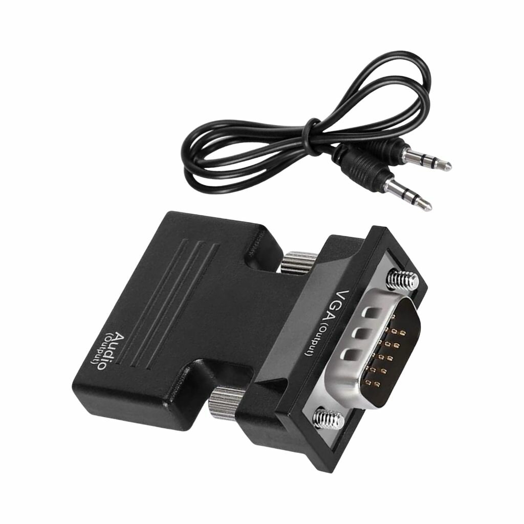 (1 комплект) HDMI-VGA HDMI-мама-VGA-папа-конвертер со звуком
