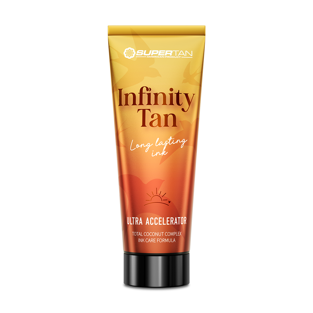 Super Tan INFINITY TAN (200 мл) ускоритель с кокосовой водой, защита тату