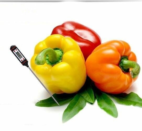 Термометр со стальным щупом для кухни, сада