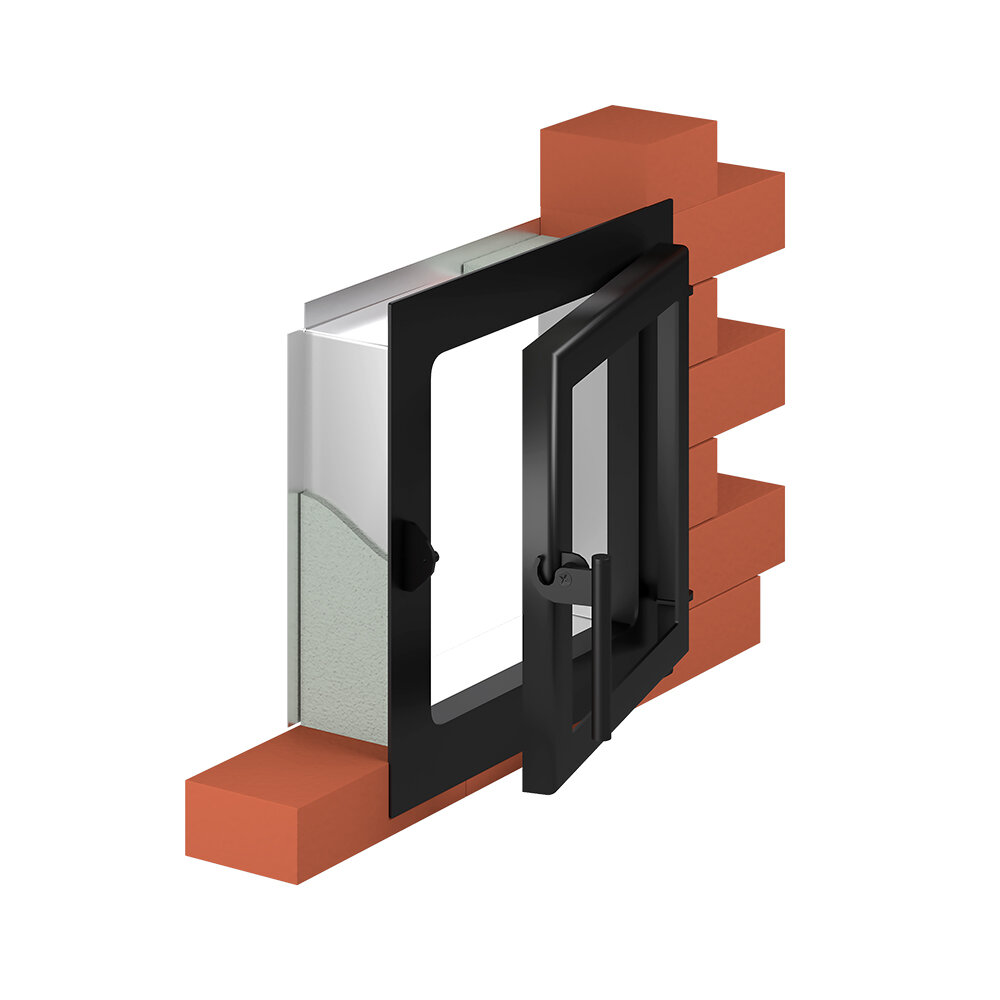 Тоннель монтажный этна 460, 375х345х120 см, для печных и каминных дверок