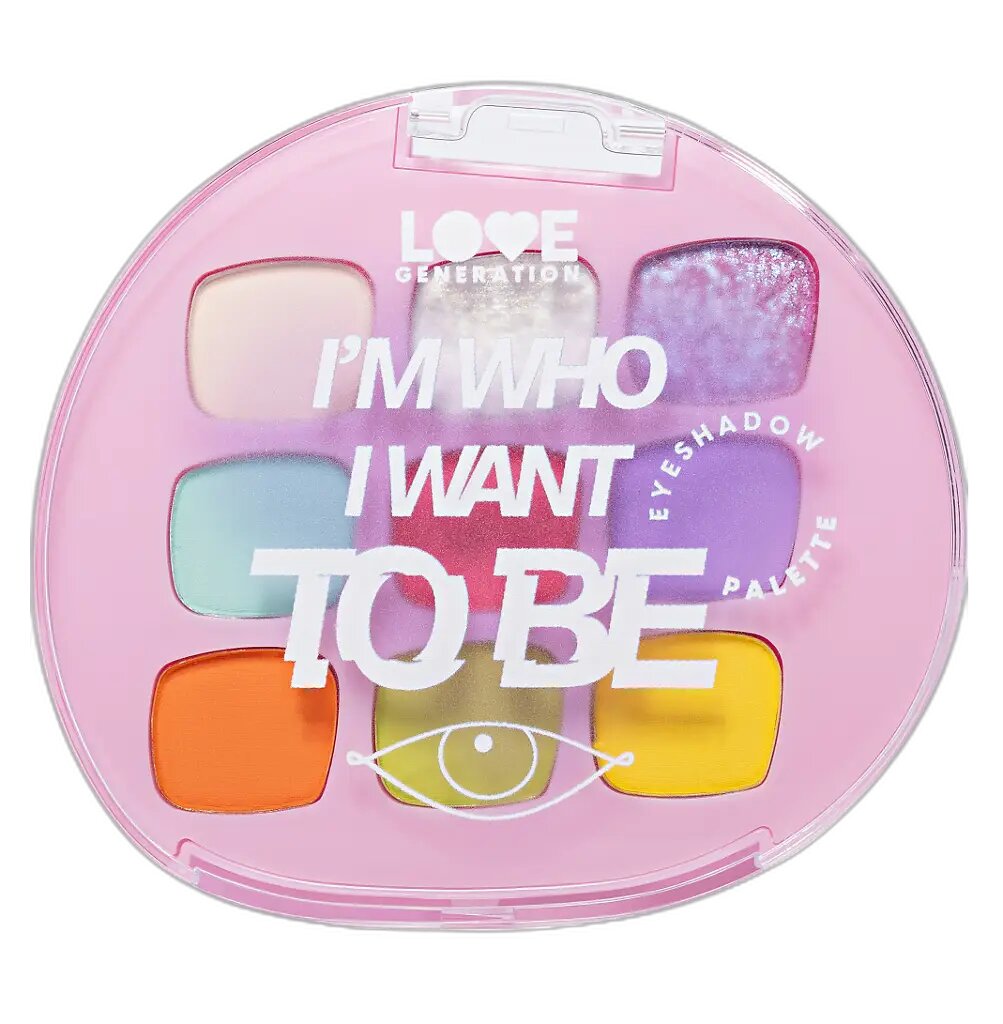 Love Generation Палетка теней для век Eyeshadow Palette I’m who I want to be 01 9 оттенков 7,2 г 1 шт
