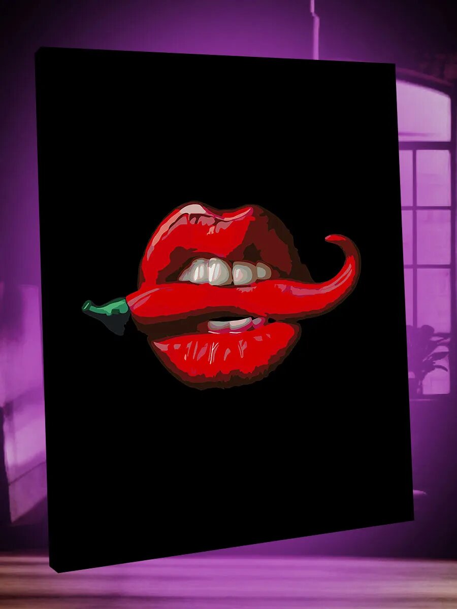 Картины по номерам Губы