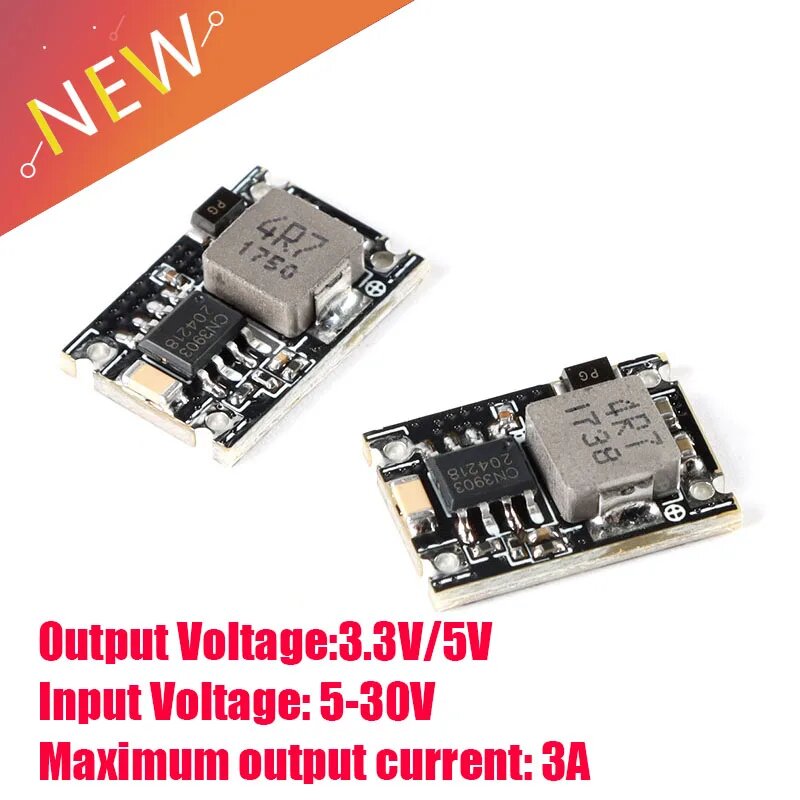 Your Cee DC-DC понижающий модуль питания 5В-30В 3А 5V 10pcs