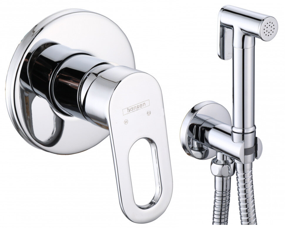 Смеситель встроенный для биде (хром) HANSEN HL6110