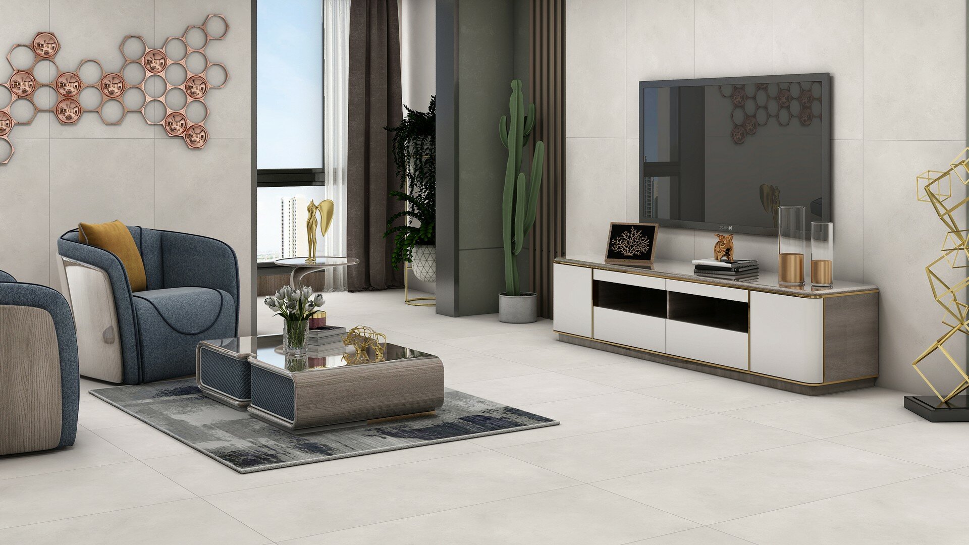 Керамогранит Neodom Montblanc White Matt 60x120 N20536 под камень матовая Глазурованная, Износостойкая, Морозостойкая, Противоскользящая, морозостойкая