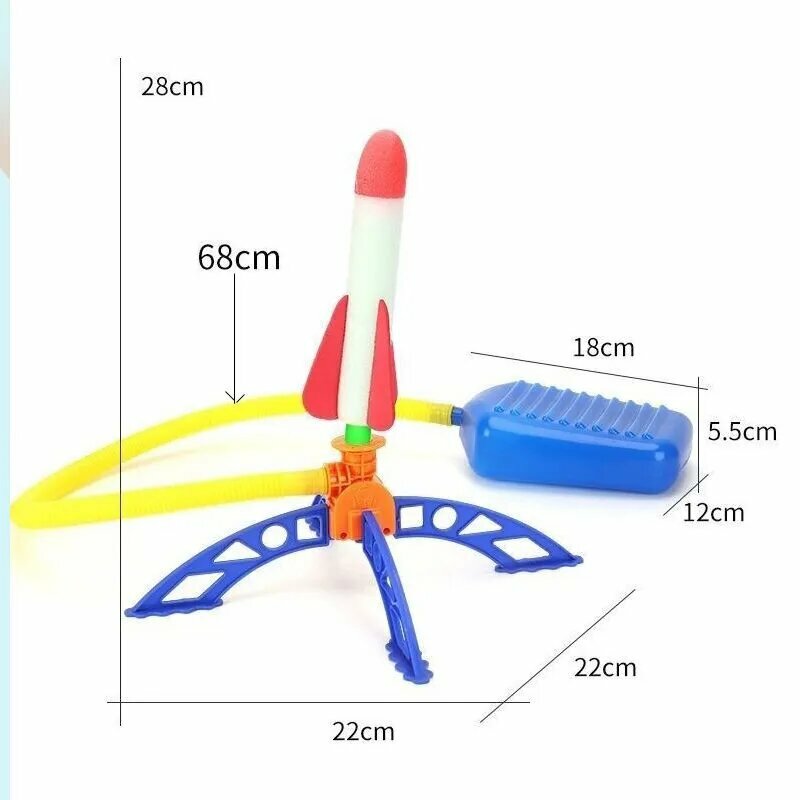 Летающая игрушка для запуска/катапульта, пневматическая ракета/очень круто