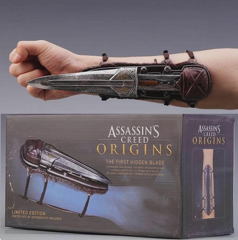 Игрушечное оружие первый скрытый клинок Ассасин Крид, Кредо убийцы / Assassins Creed Origins The first hidden blade (30см) Limited Edition