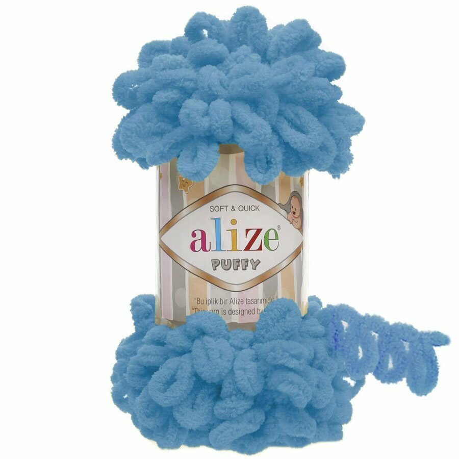 Пряжа Alize PUFFY 16 гол. бирюза (5 мотков)