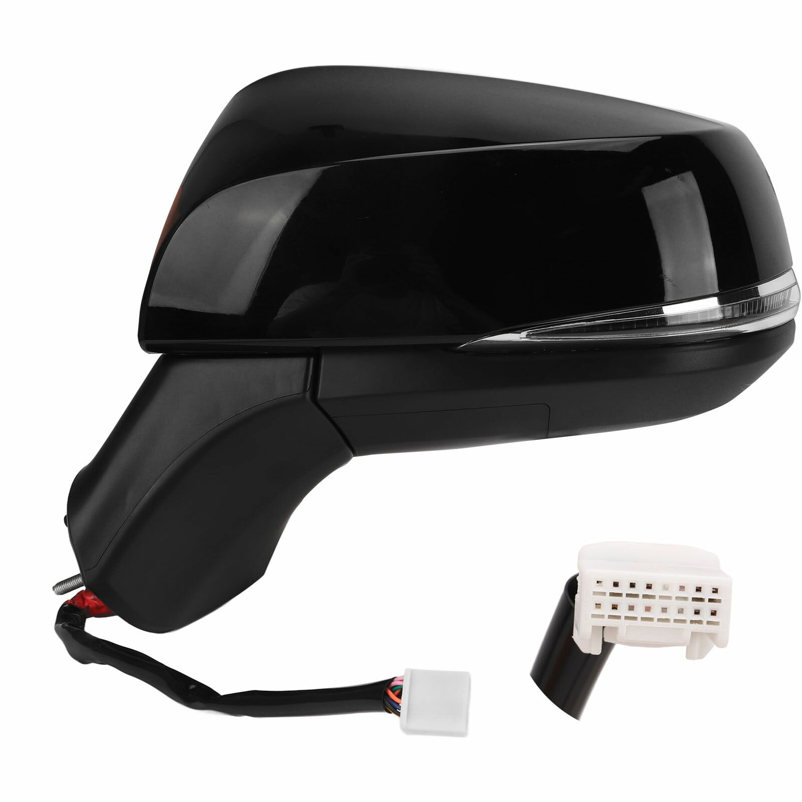 19-22 Toyota RAV4 XA50 зеркало боковое левое 8-проводное глянцевый черный