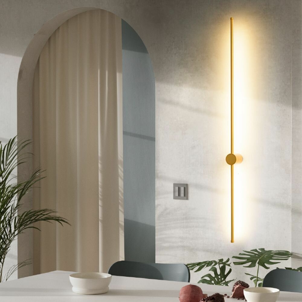 Светодиодный настенный светильник 350 вращающийся ремень черный ремень с сенсорным переключателем длина 80 см