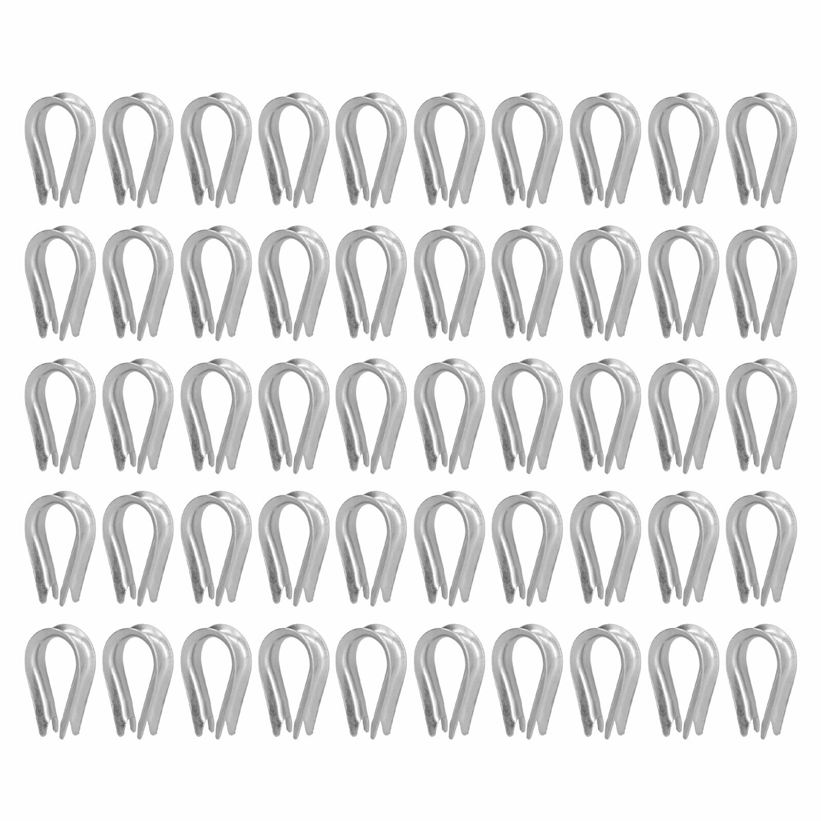 Коуши для троса из нержавеющей стали, 50 шт, M8 (8мм)