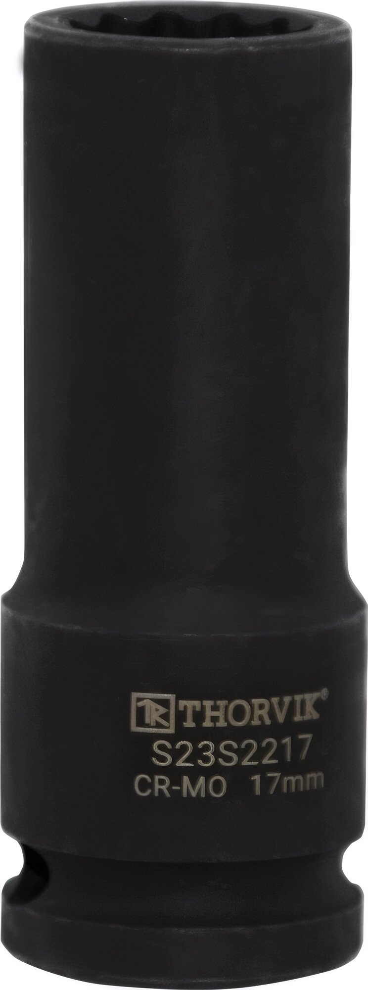 Головка торцевая ударная глубокая 12-гранная 1/2"DR, 21 мм Thorvik S23S2221