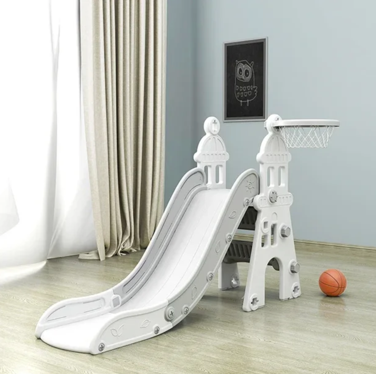 Игровой комплекс "Веселый Новый замок", для развития интереса, 2 в 1, для малышей