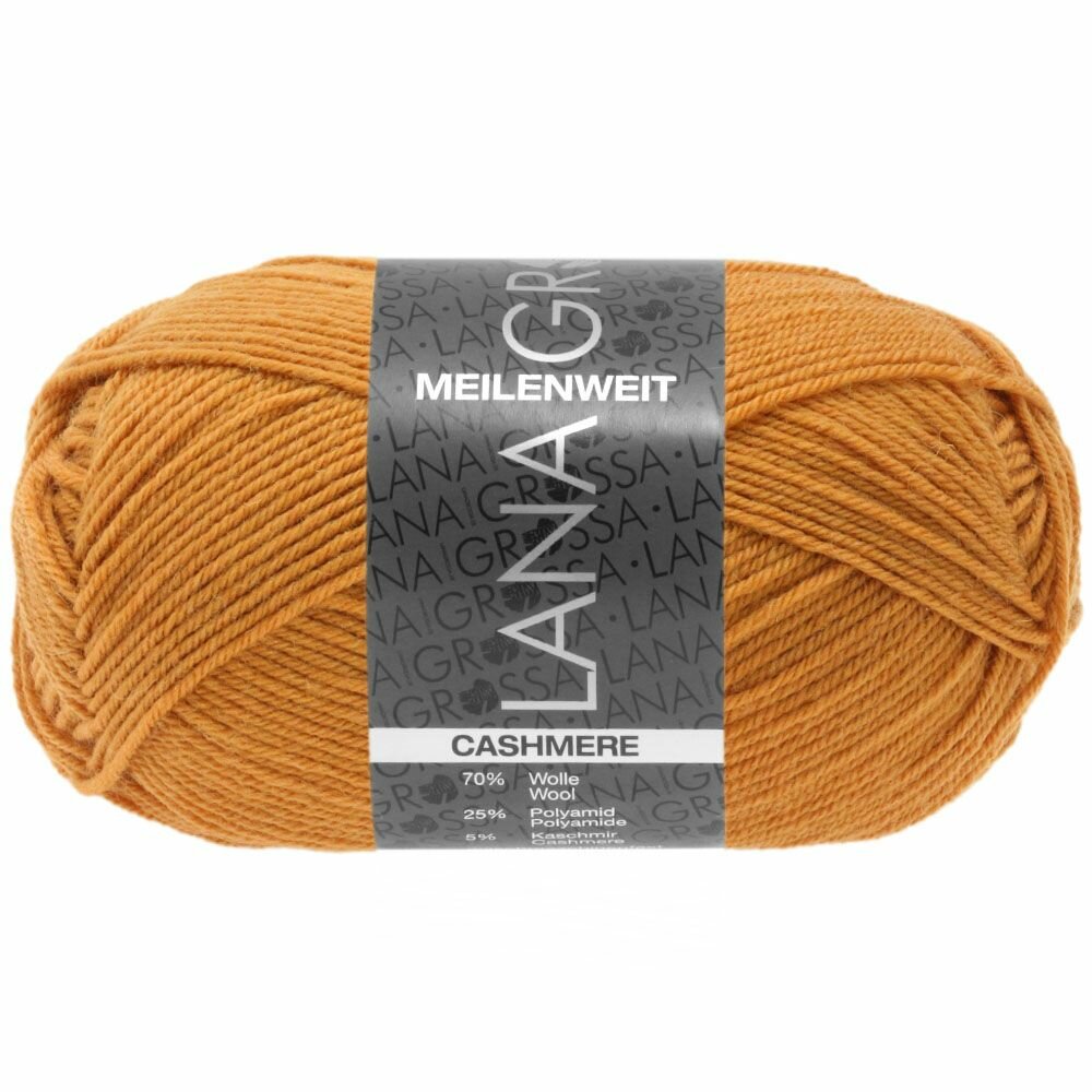 Носочная пряжа Lana Grossa Cashmere MW 50 (41 Rehbraun) 1 моток 50 г/210 м