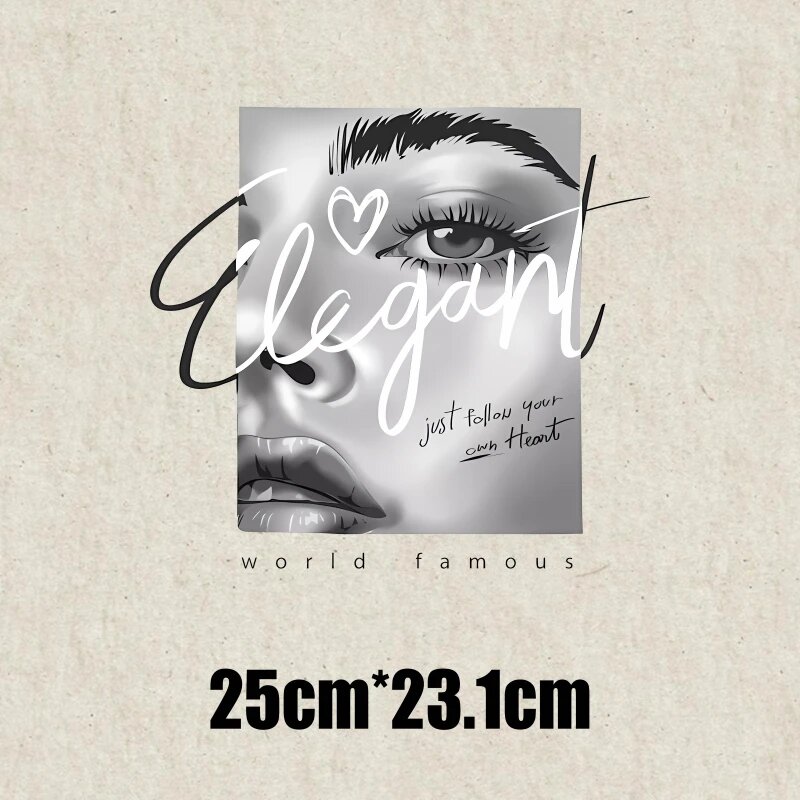 25 см FashionPoster GIRL POWER термопереносная наклейка для женщин и мужчин одежда футболка термонаклейки виниловые аппликации