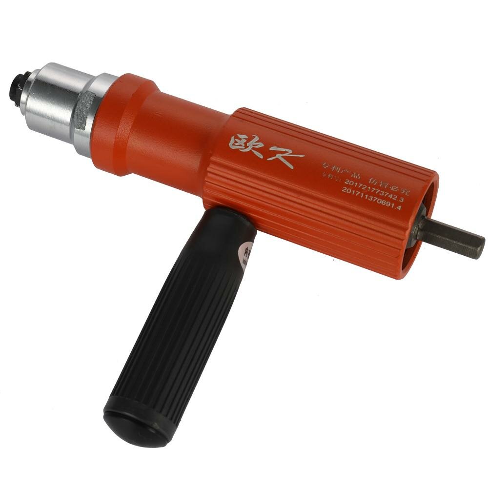 Электрическая заклепочная машина, клепальный инструмент, беспроводной клепальный адаптер, заклепочная дрель, вставной инструмент для гаек, подходящий для интерфейса заклепок 3,2–4,8 мм