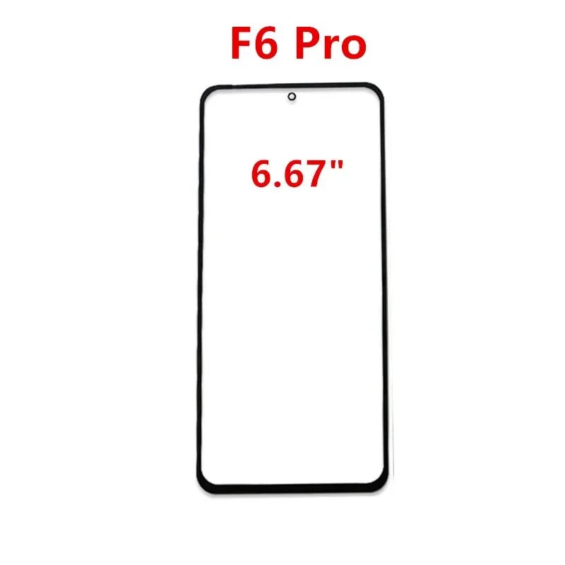 Внешнее стекло для Xiaomi POCO F6 F5 Pro F4 F3 GT F2 F1 Ремонт передней панели сенсорного экрана ЖК-дисплей Замена запасных частей + OCA