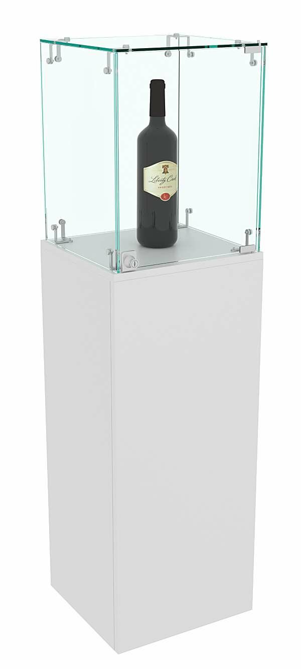 Демо стенд со стеклом Льдинка №3, Серый. Производитель товара - компания ТОБ.